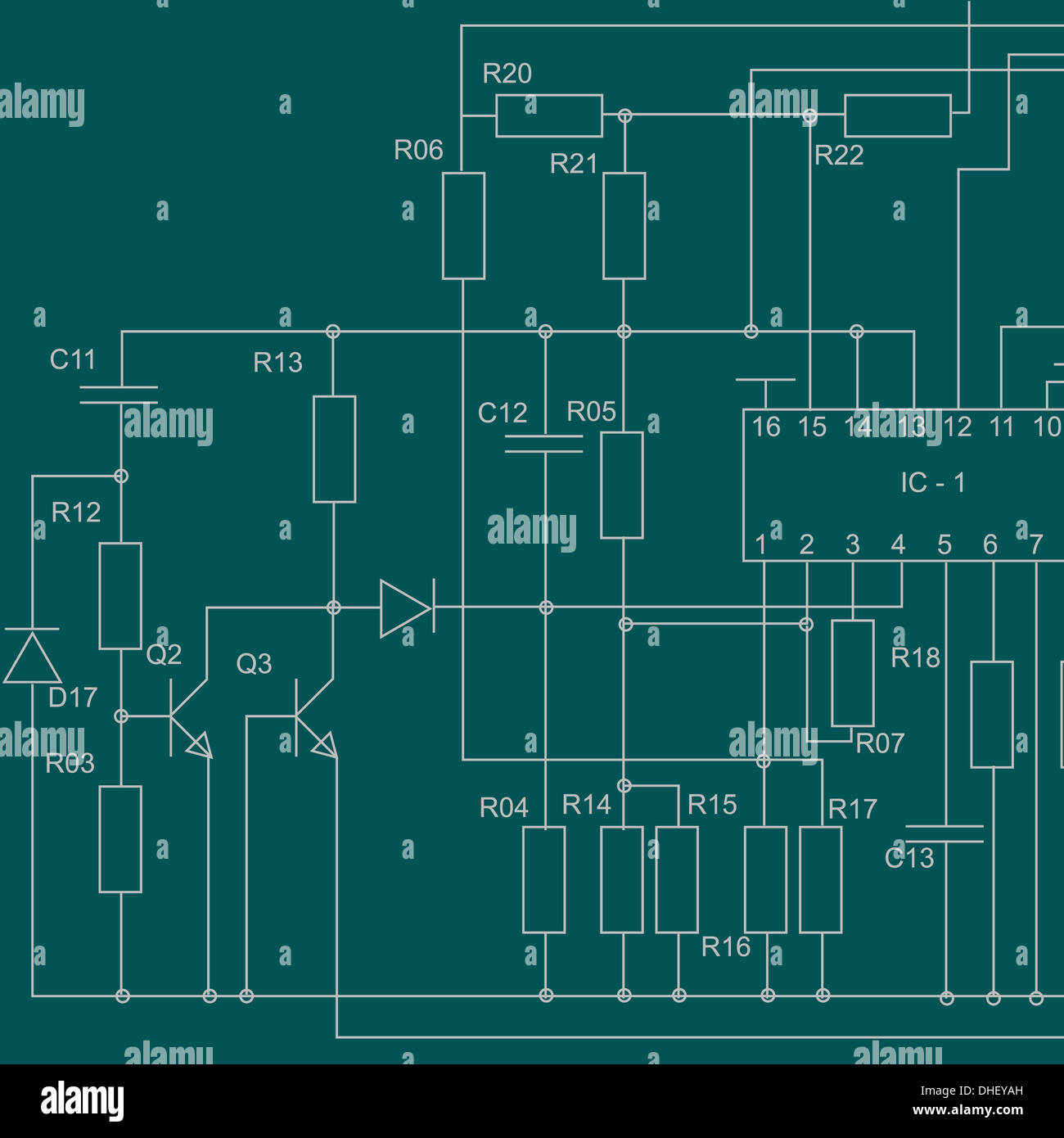 Abstract electrical scheme background. Vector design Stock Photo - Alamy