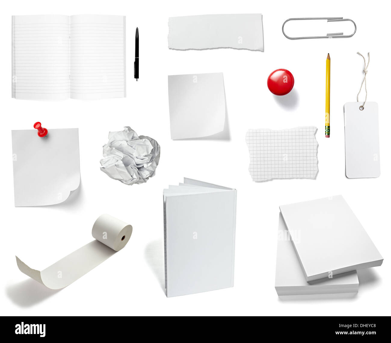 Blank notepad fold pen hi-res stock photography and images - Alamy