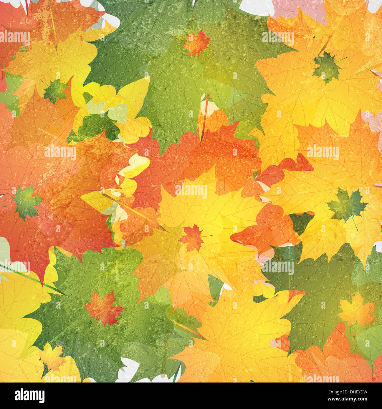 Bright autumn background. Grunge style. Vector eps 10 Stock Photo - Alamy