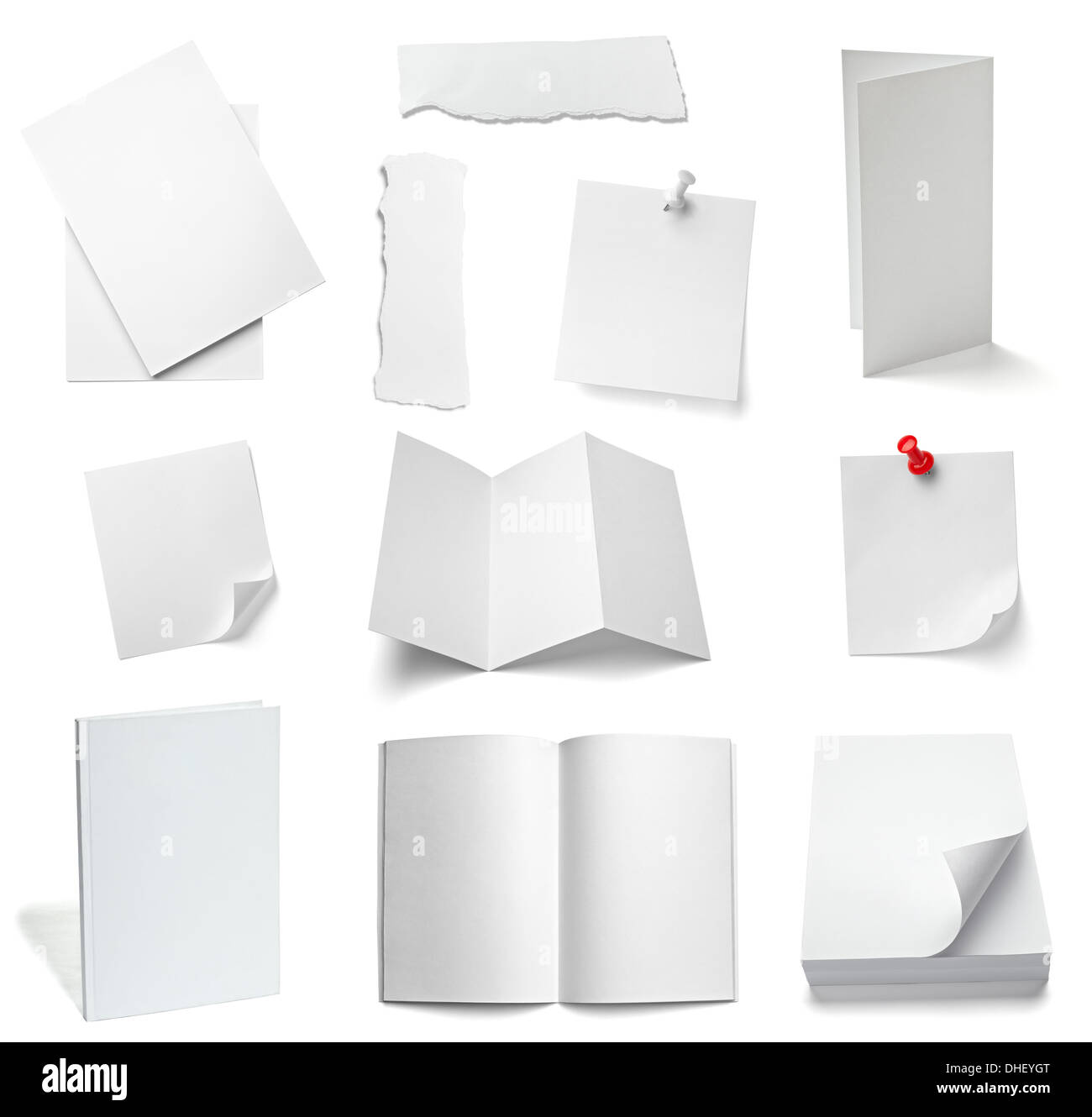 office paper note book desk Stock Photo - Alamy