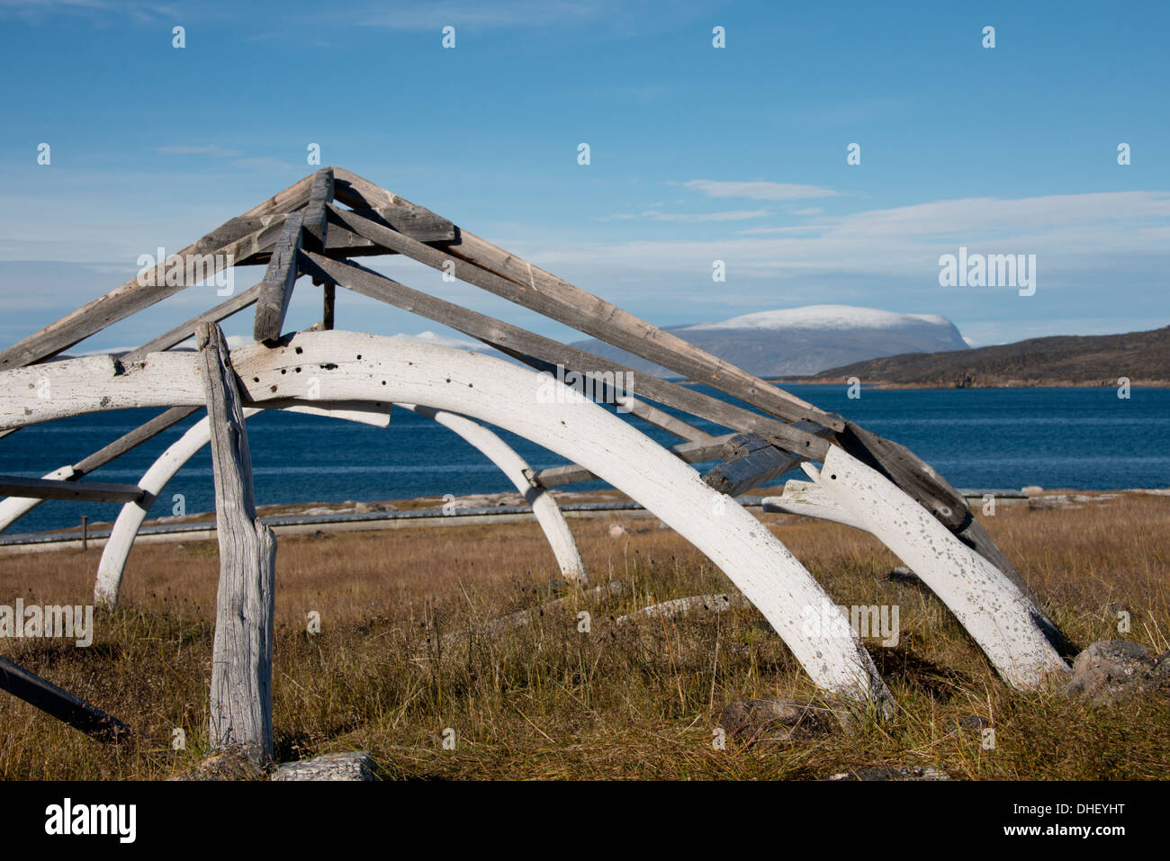 Canada, Nunavut, Kekerten Island. Kekerten Historic Park preserving ...