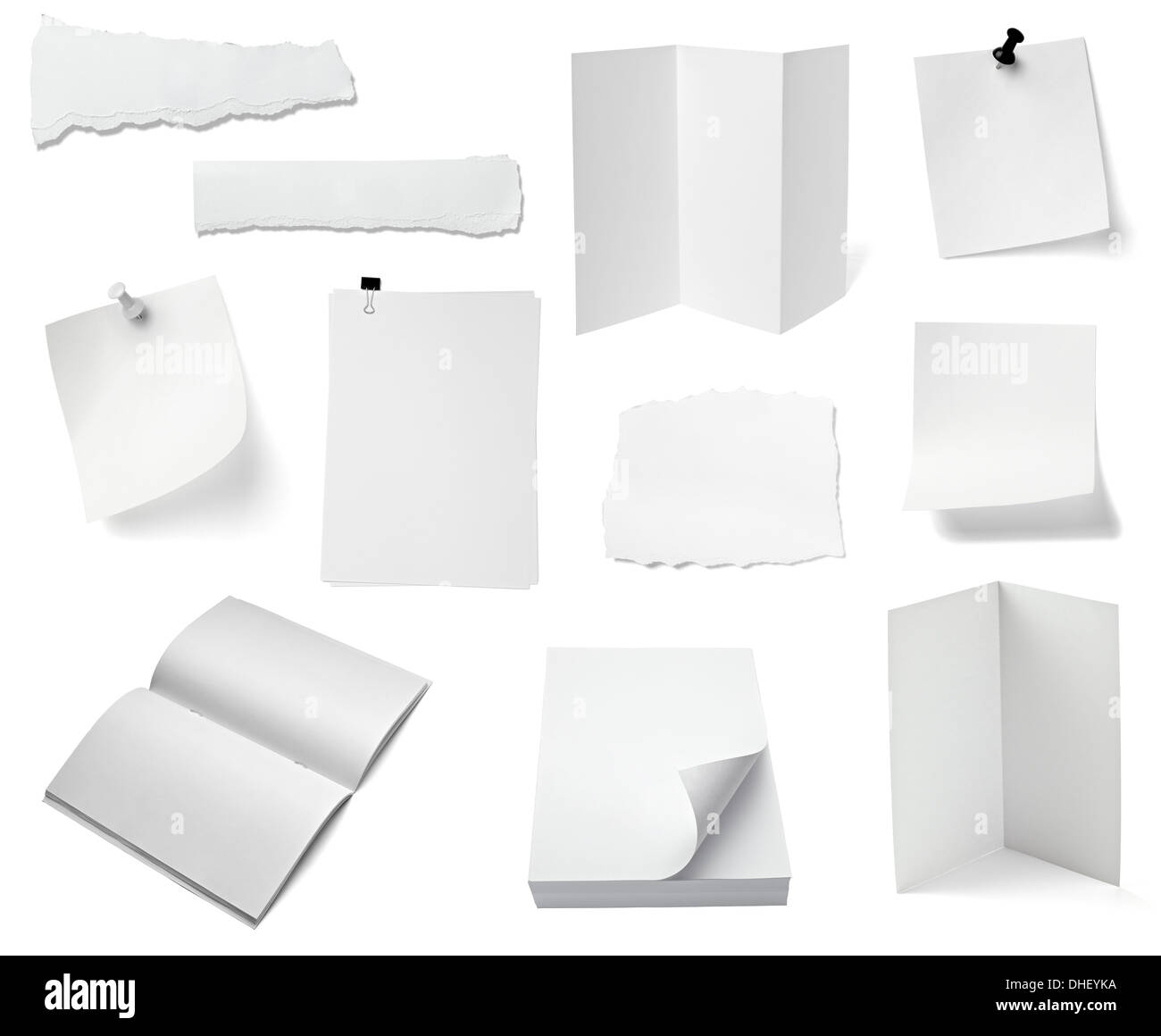 office paper note book desk Stock Photo - Alamy