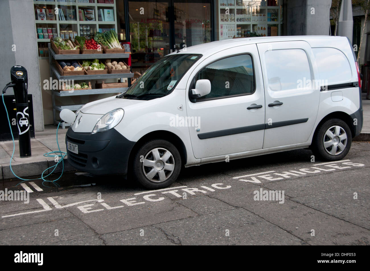 Electric van charging point hi-res stock photography and images - Alamy