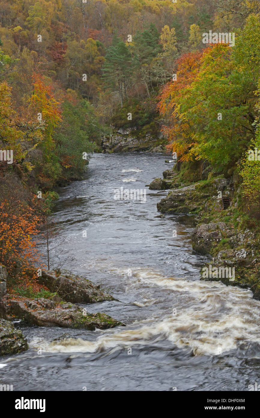 River Shin from the Falls of Shin in the autumn Stock Photo - Alamy
