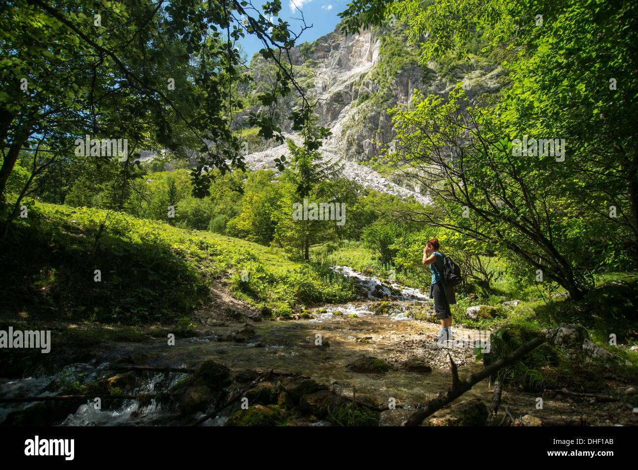 Face washing in river water hi-res stock photography and images - Alamy