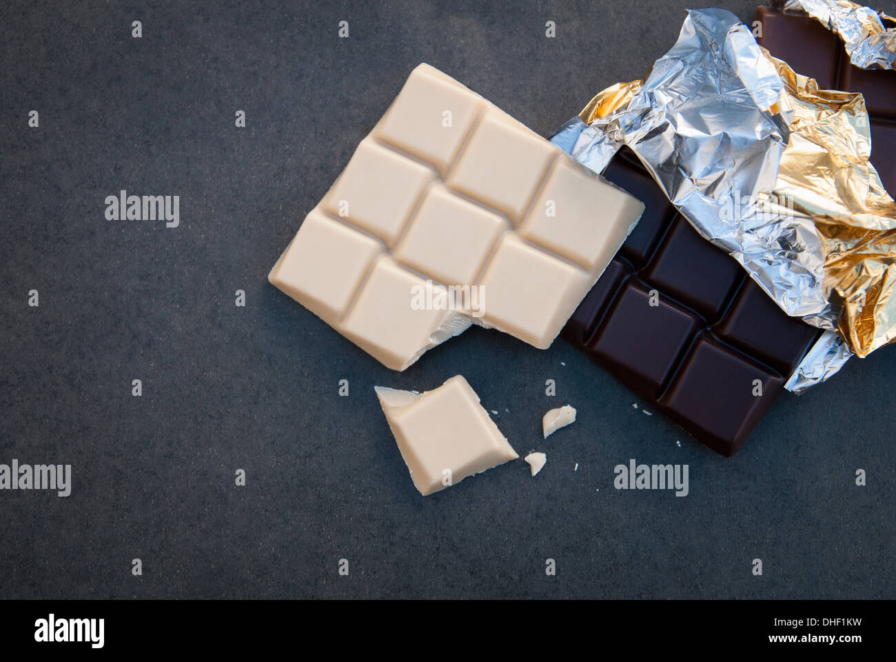 White and dark chocolate hi-res stock photography and images - Alamy