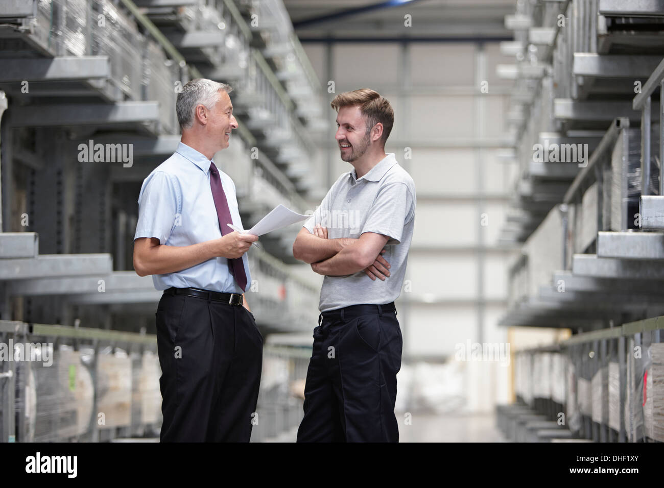 Manager meeting factory worker hi-res stock photography and images - Alamy
