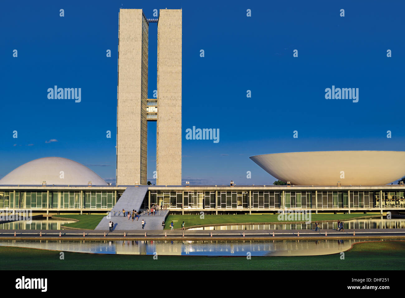 Brazil, Brasilia, National Congress, architecture, Oscar Niemeyer ...
