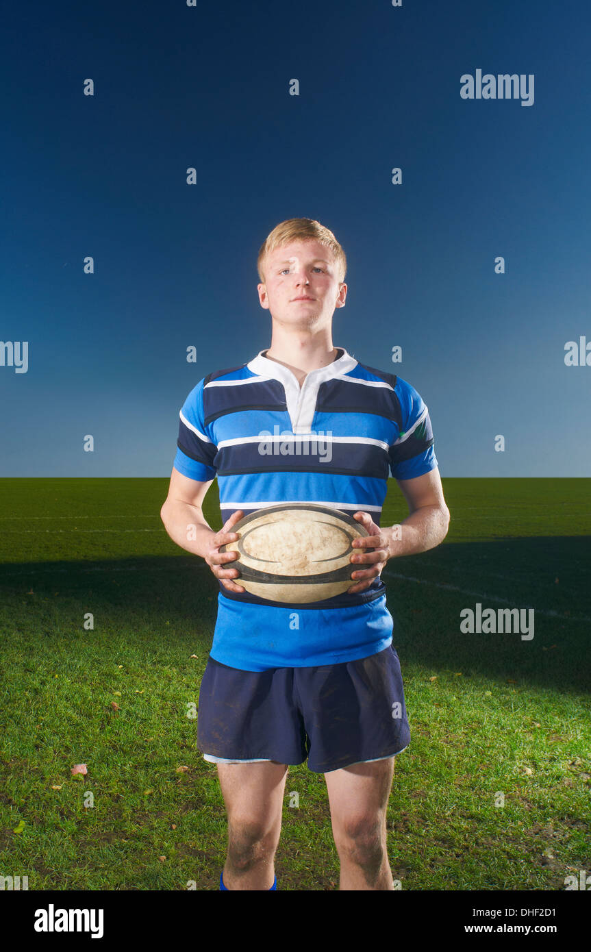 Man holding rugby ball hi-res stock photography and images - Alamy