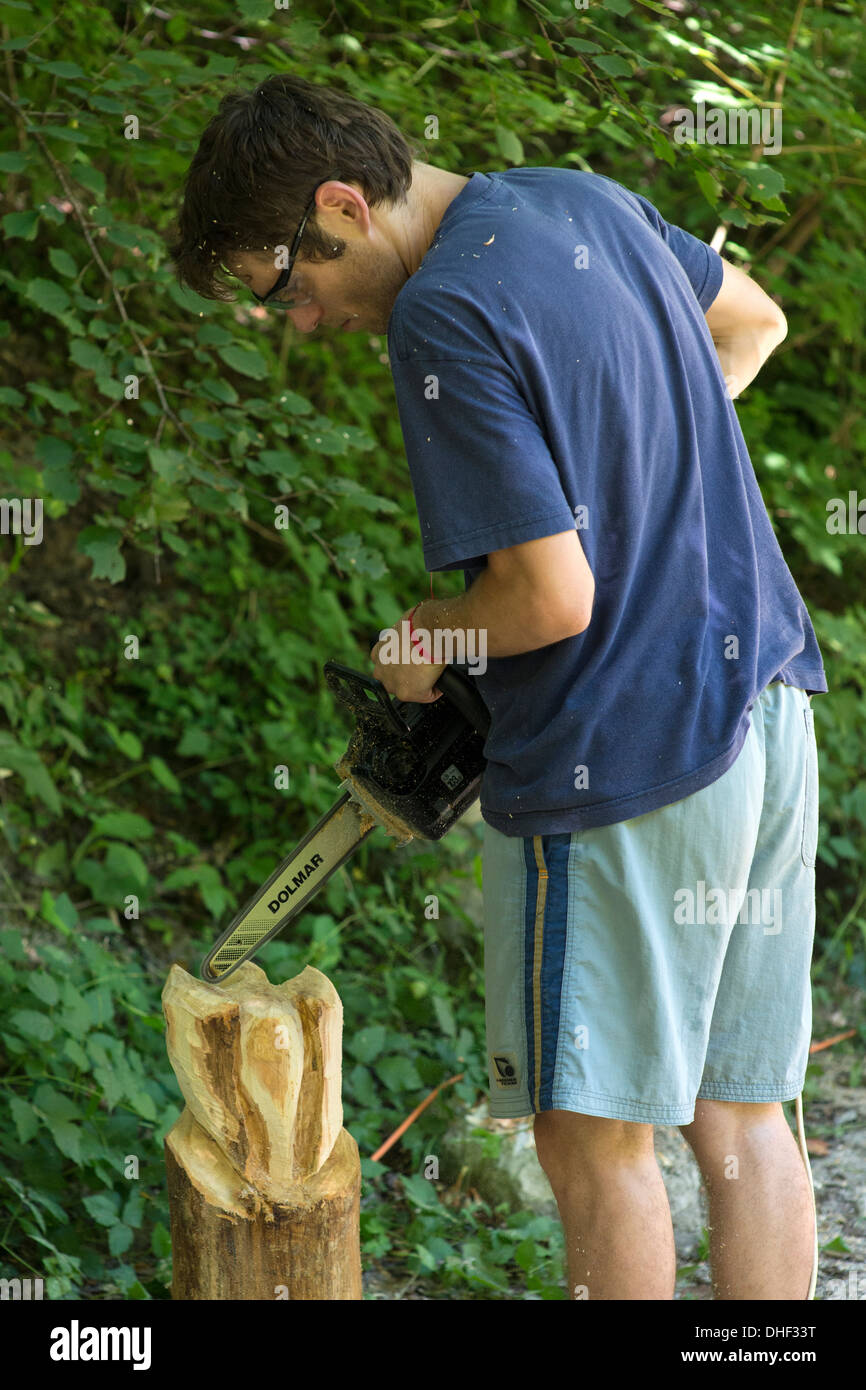 Wood cutter hi-res stock photography and images - Alamy