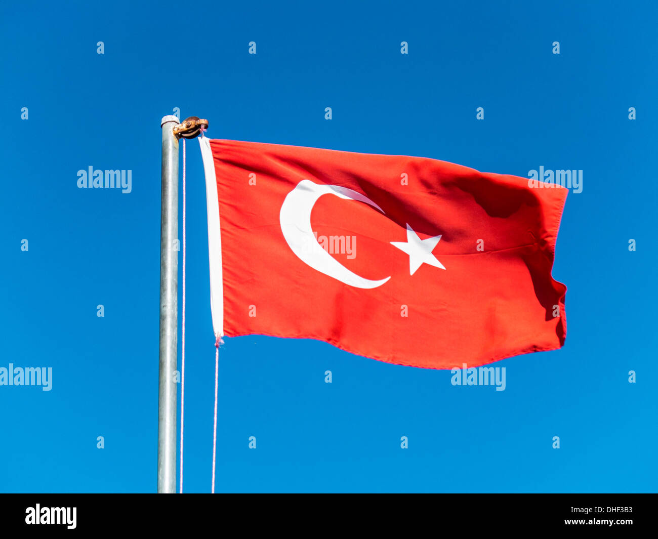 Turkish National Flag Stock Photo - Alamy