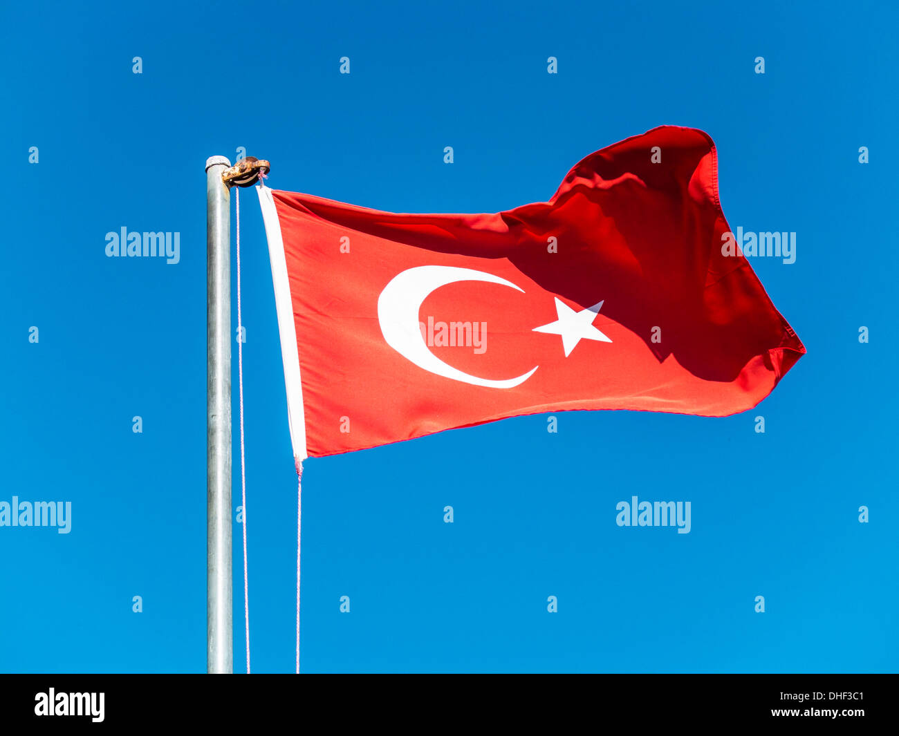 Turkish National Flag Stock Photo - Alamy