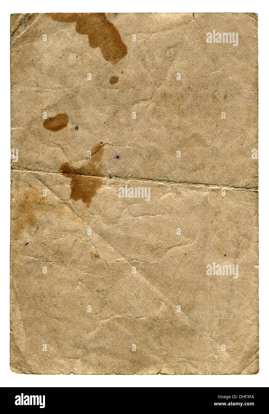Old Paper Page Isolated Stock Photo - Alamy