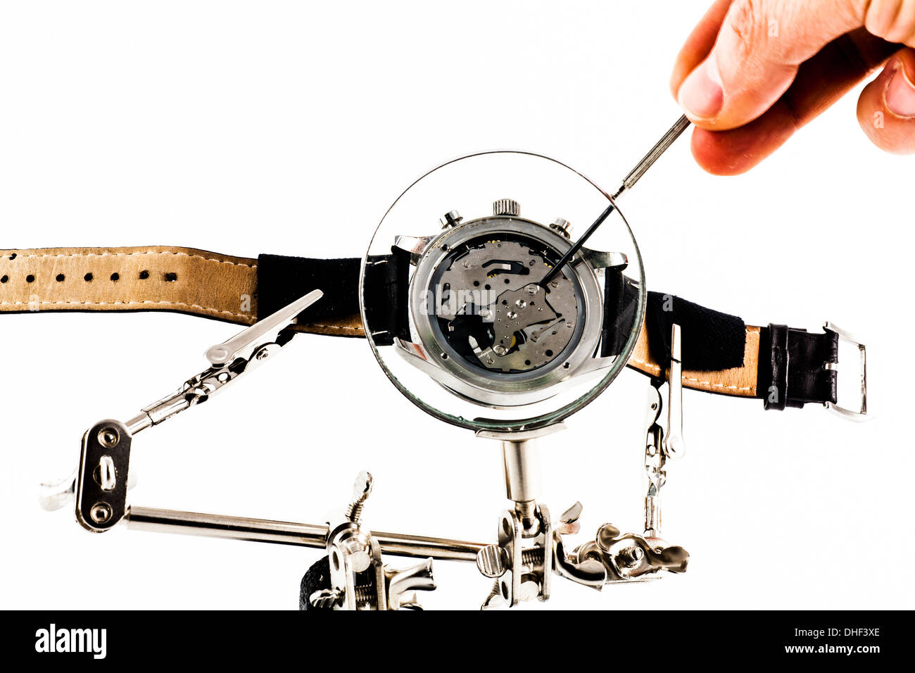 Watch repairing operation Stock Photo - Alamy