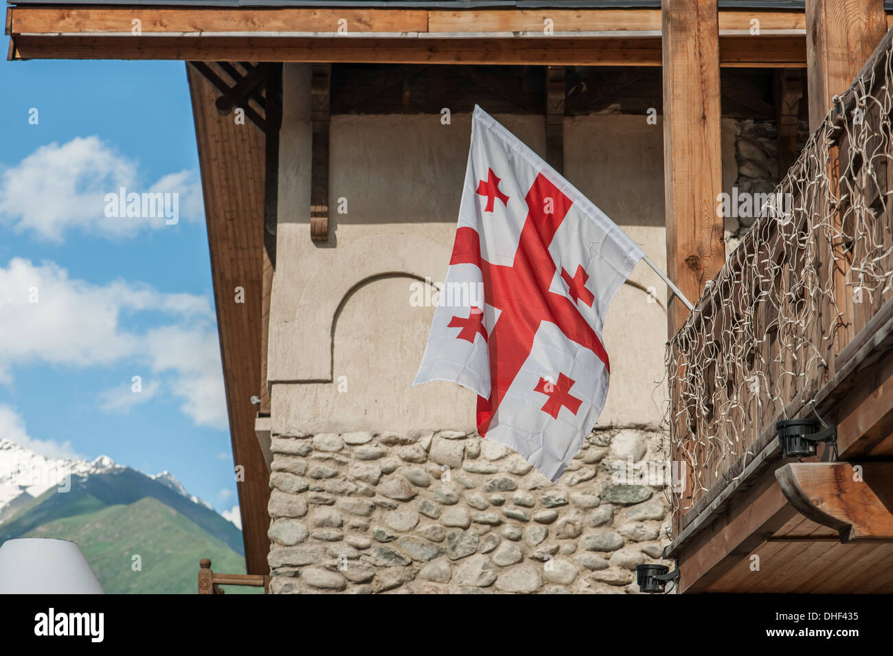 Flag georgia on building hi-res stock photography and images - Alamy