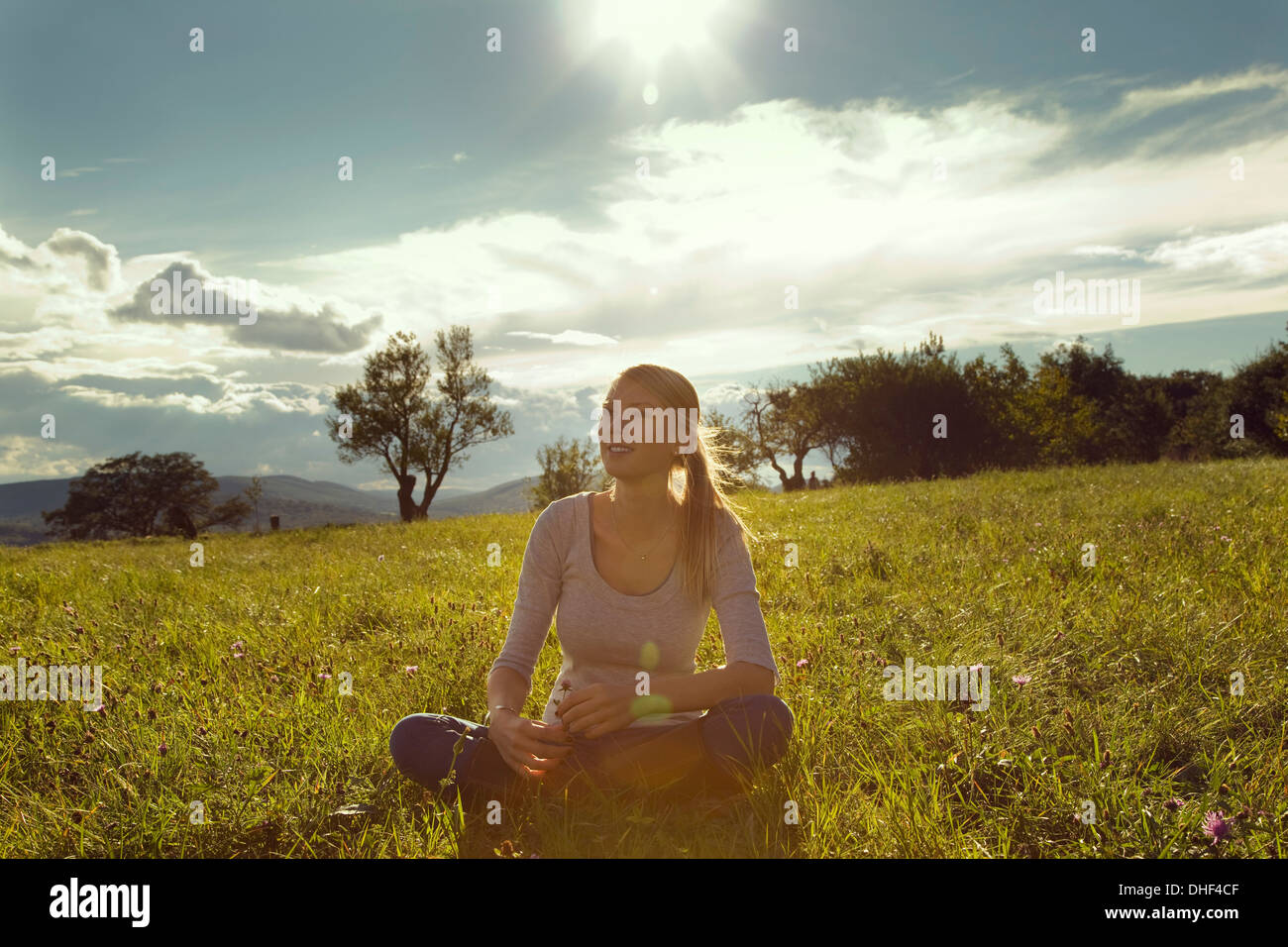 Sitting cross hi-res stock photography and images - Alamy