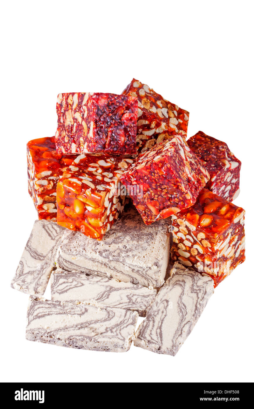 Traditional very fresh and sweet Turkish delight Stock Photo - Alamy