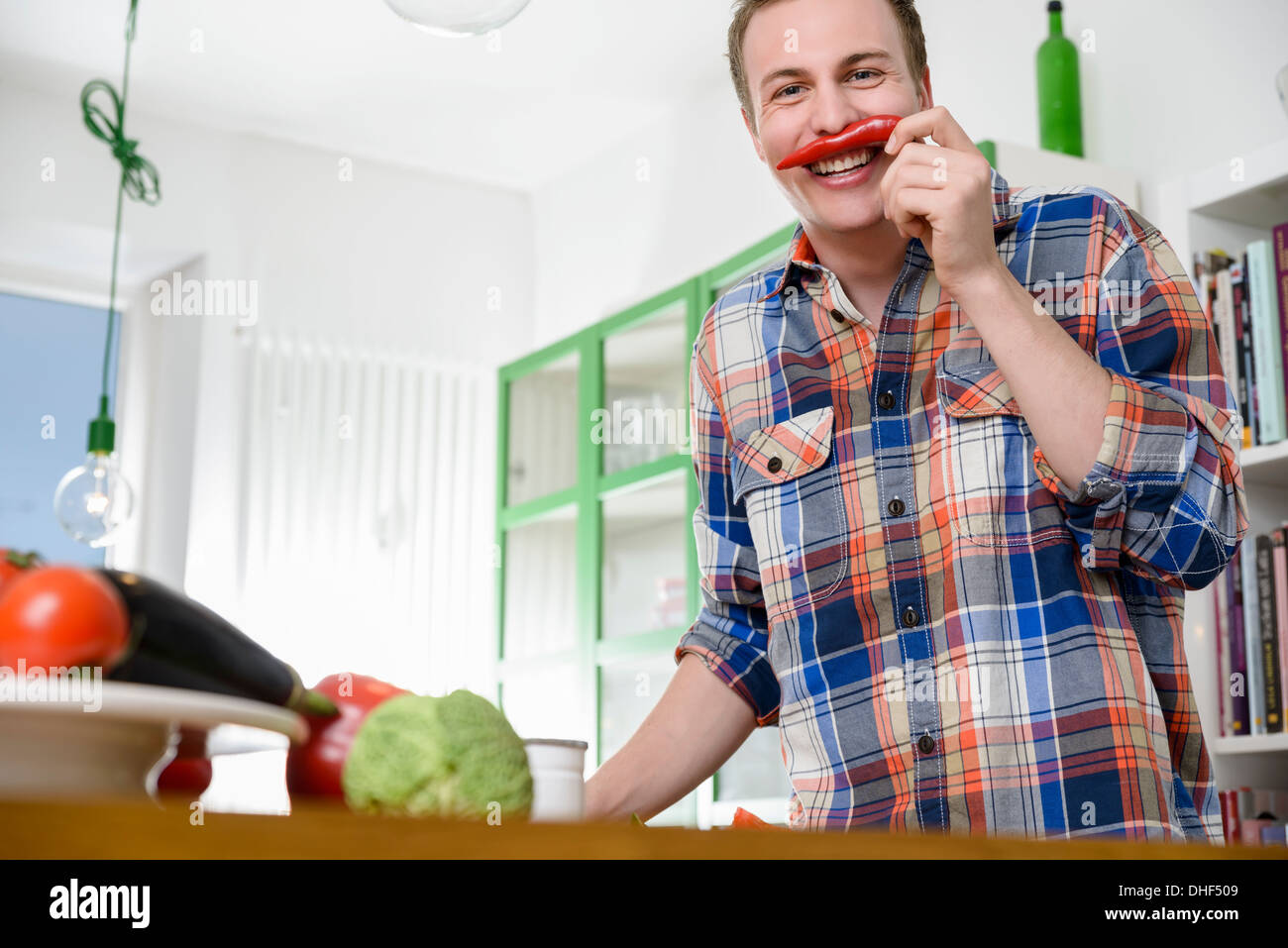 Person smelling smiling vegetable hi-res stock photography and images ...