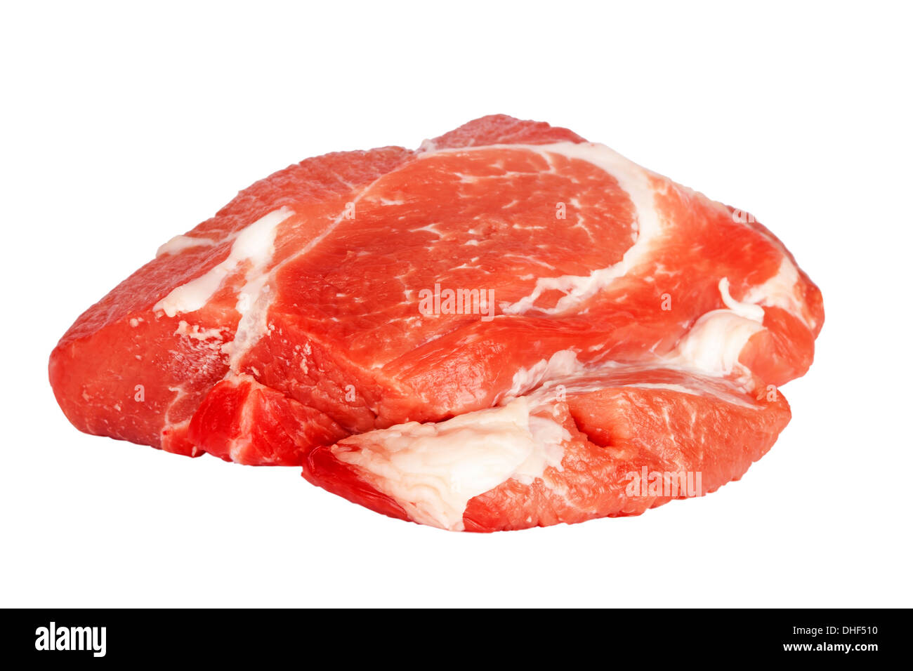 Fresh raw pork meat isolated on white background Stock Photo - Alamy