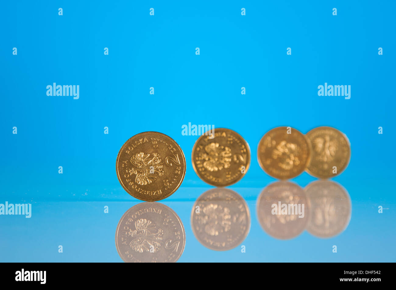 Business stuff with coins Stock Photo - Alamy