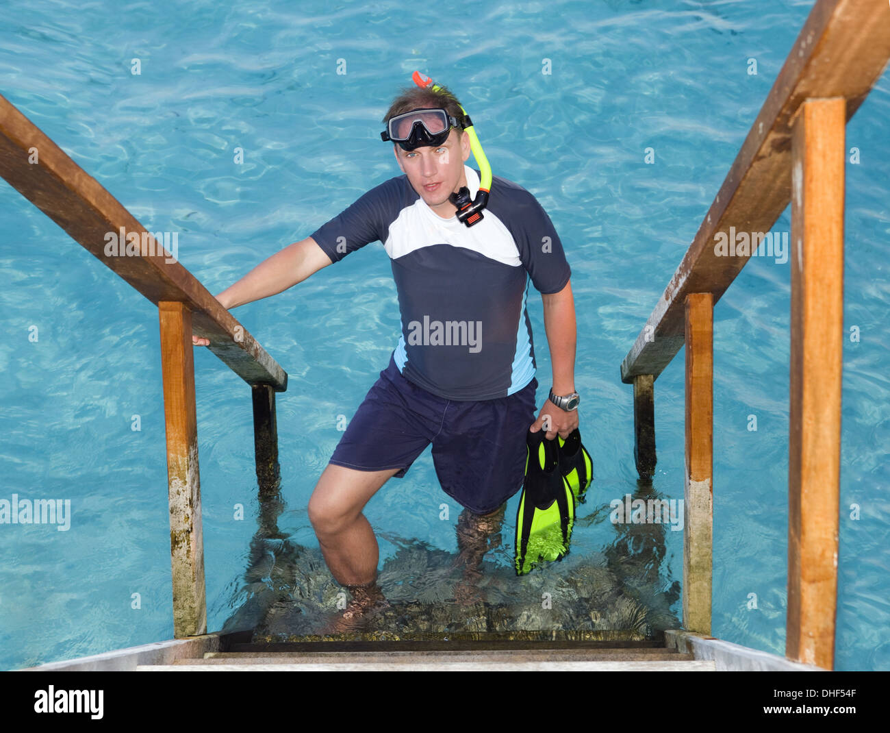 Man flippers hi-res stock photography and images - Alamy