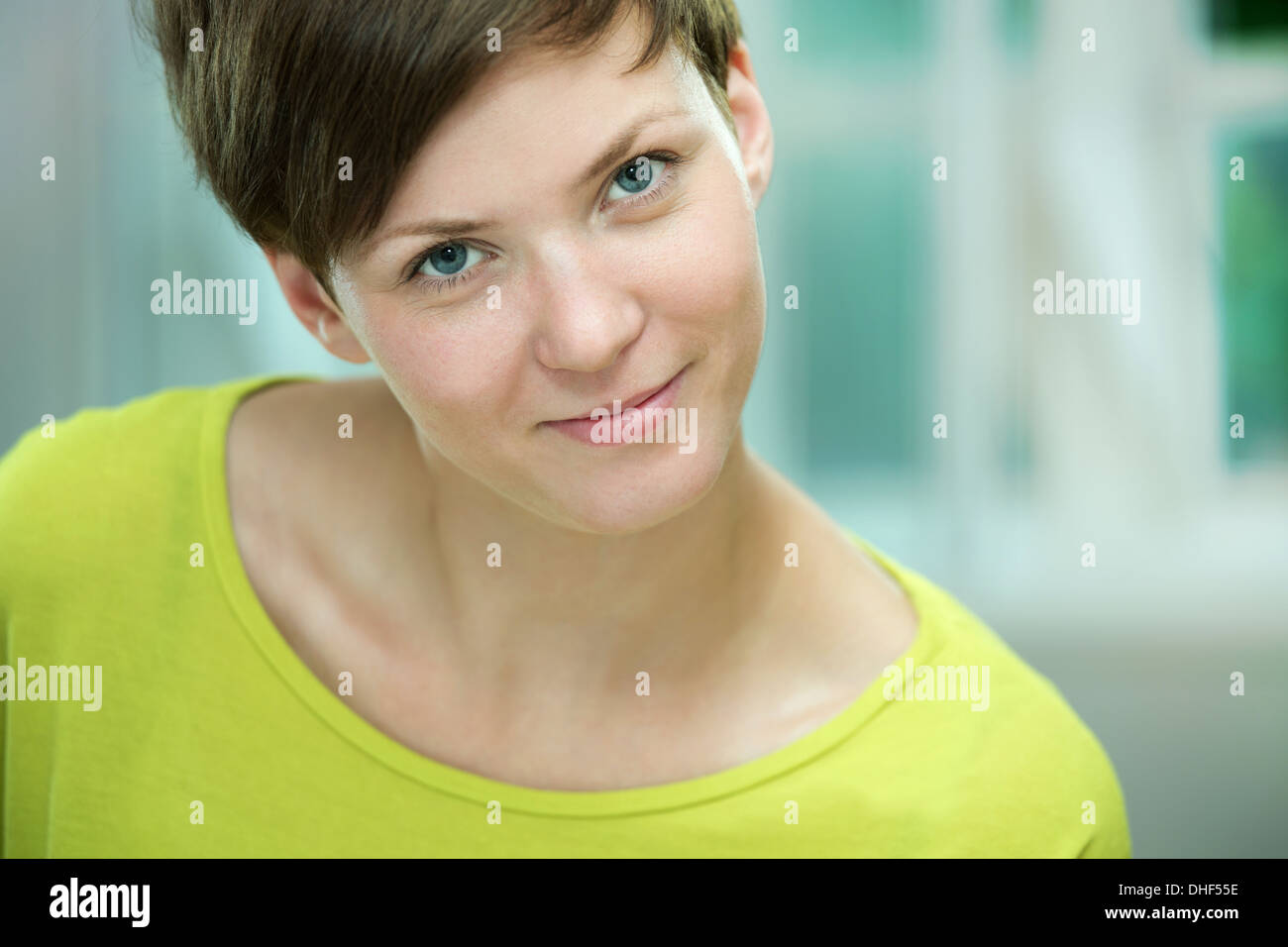 Woman feeling good portrait hi-res stock photography and images - Alamy