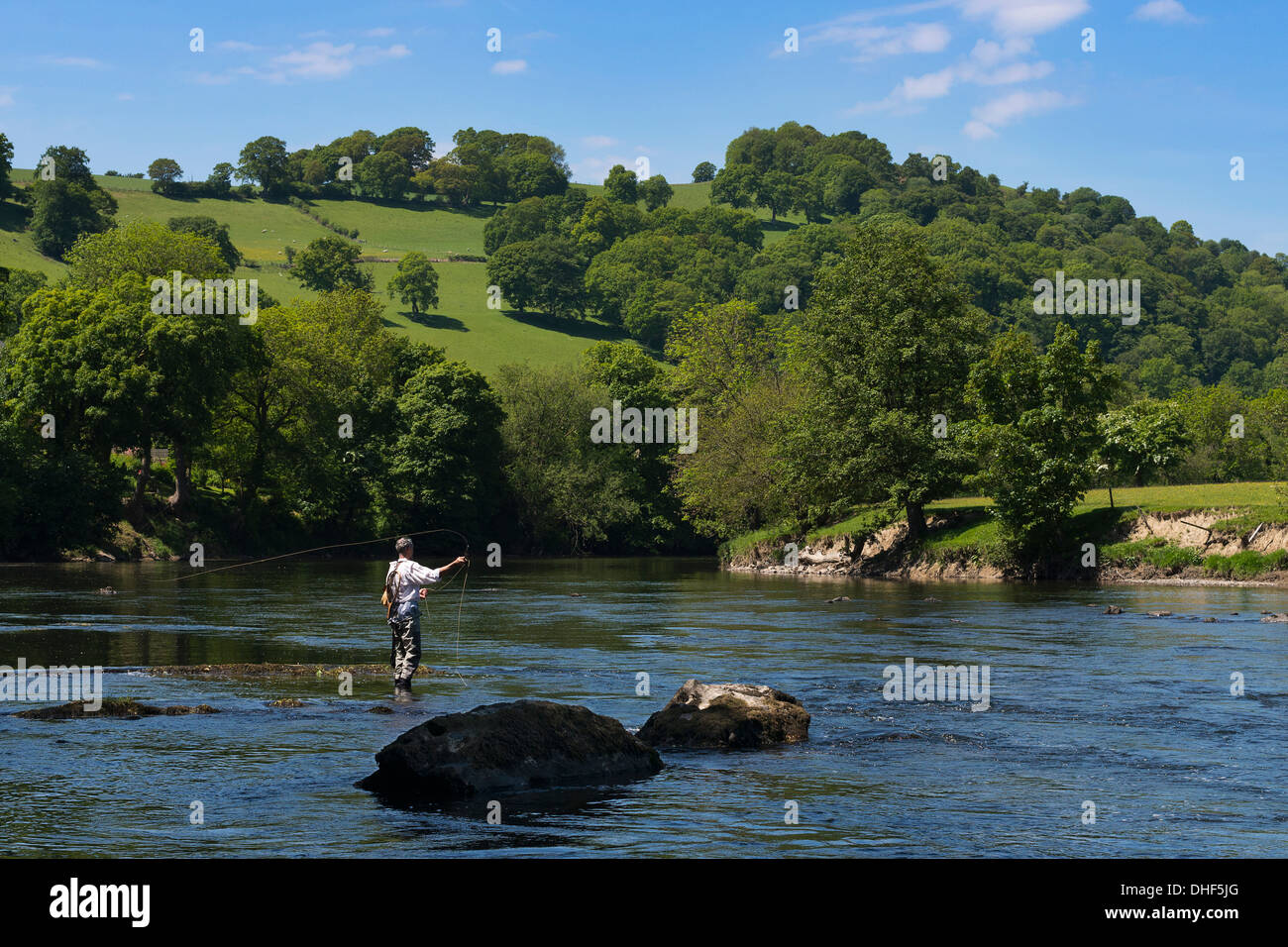 Man fishing in river hi-res stock photography and images - Alamy