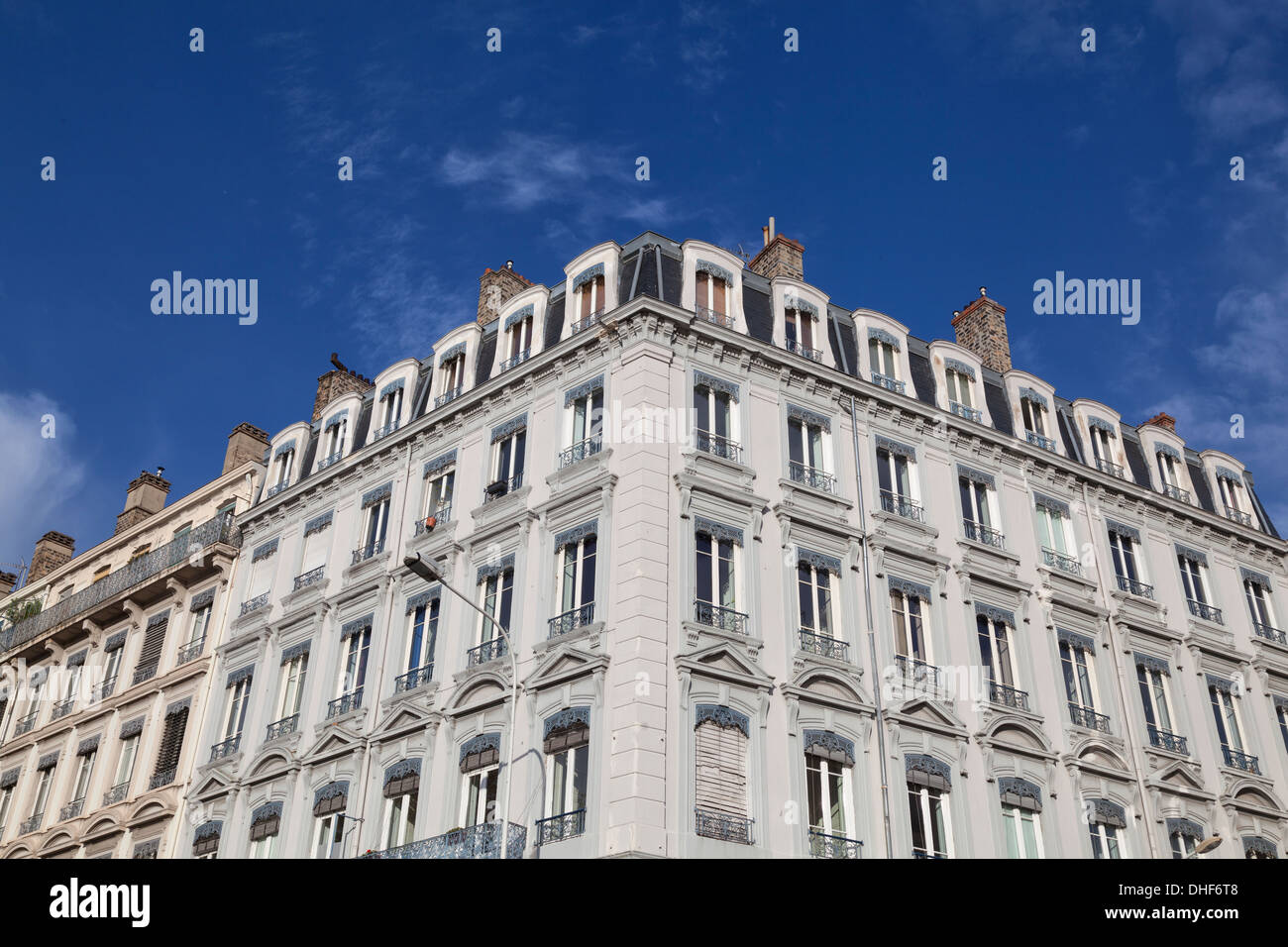 Traditional apartment buildings in Lyon, France Stock Photo - Alamy