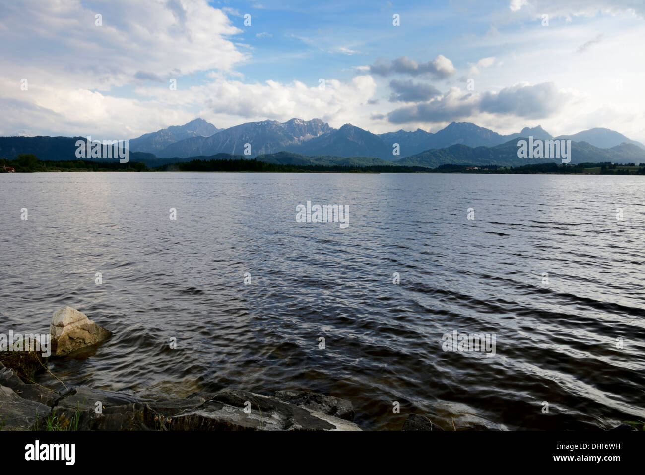 Lake Hopfensee in the Allgaeu (Bavaria, Germany Stock Photo - Alamy