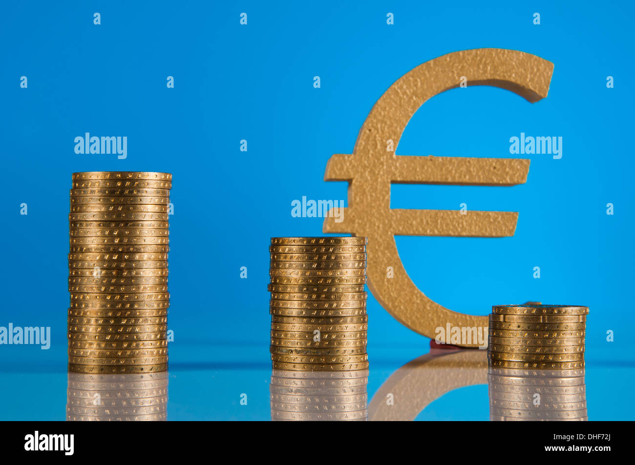 Business stuff with coins Stock Photo - Alamy