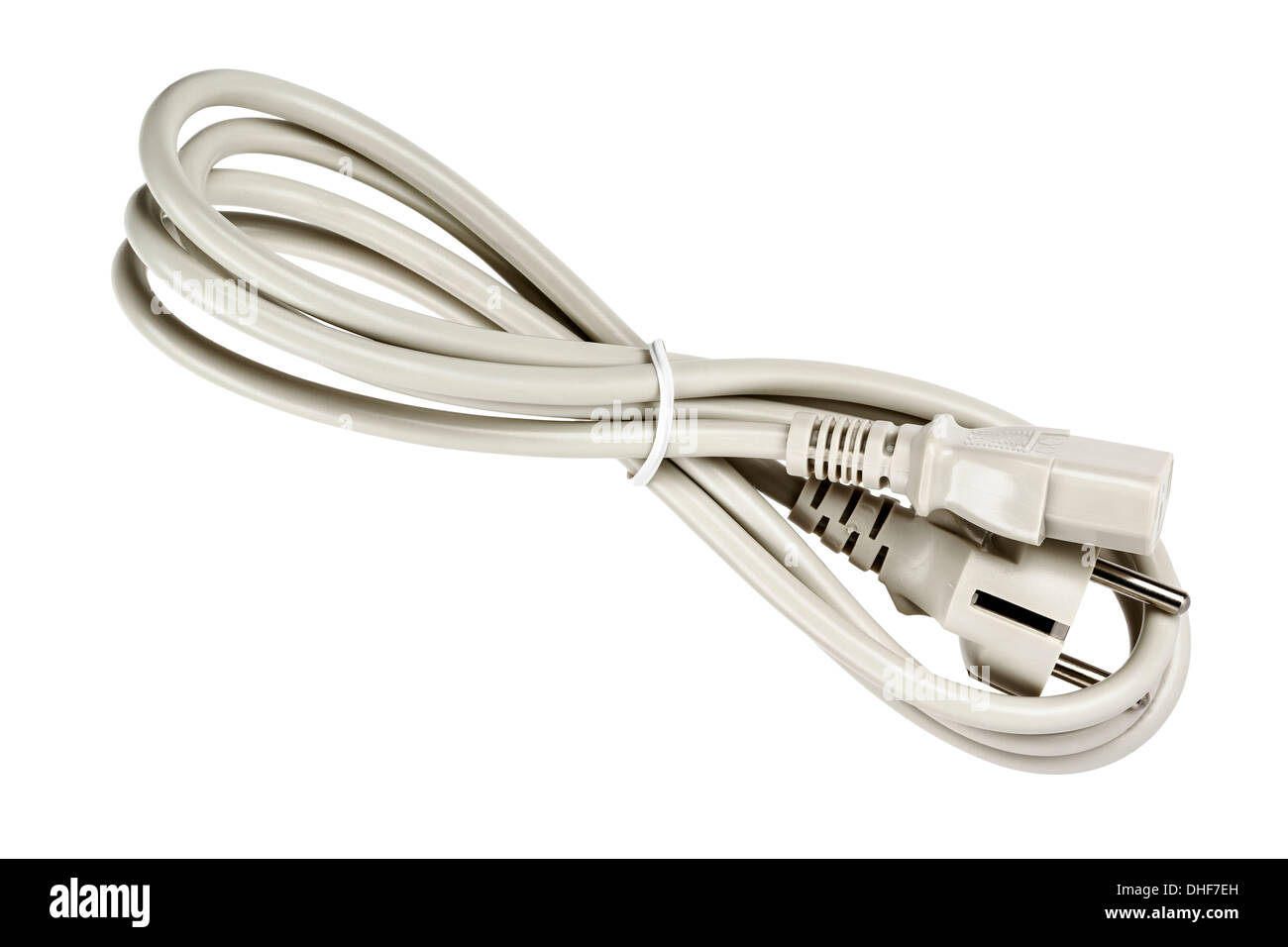 Power cable with plug and socket Stock Photo - Alamy