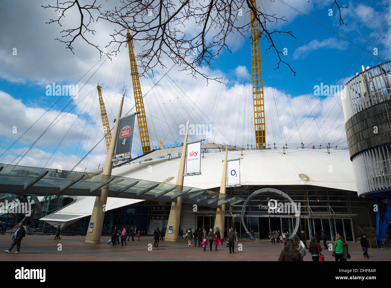 O2 Dome entertainment venue in Greenwich Peninsula Stock Photo - Alamy