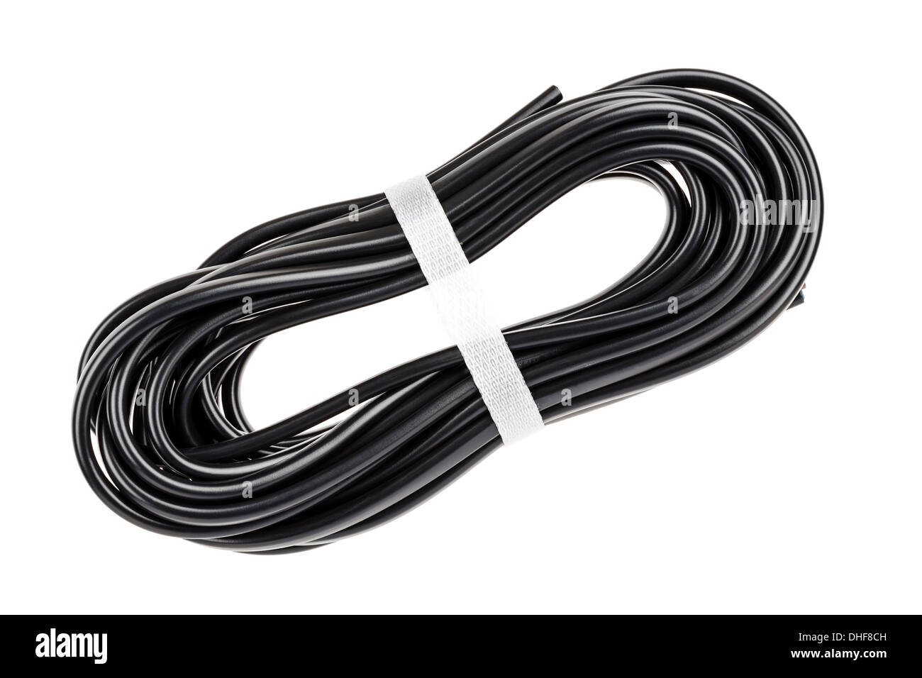 Black electric cable Stock Photo - Alamy