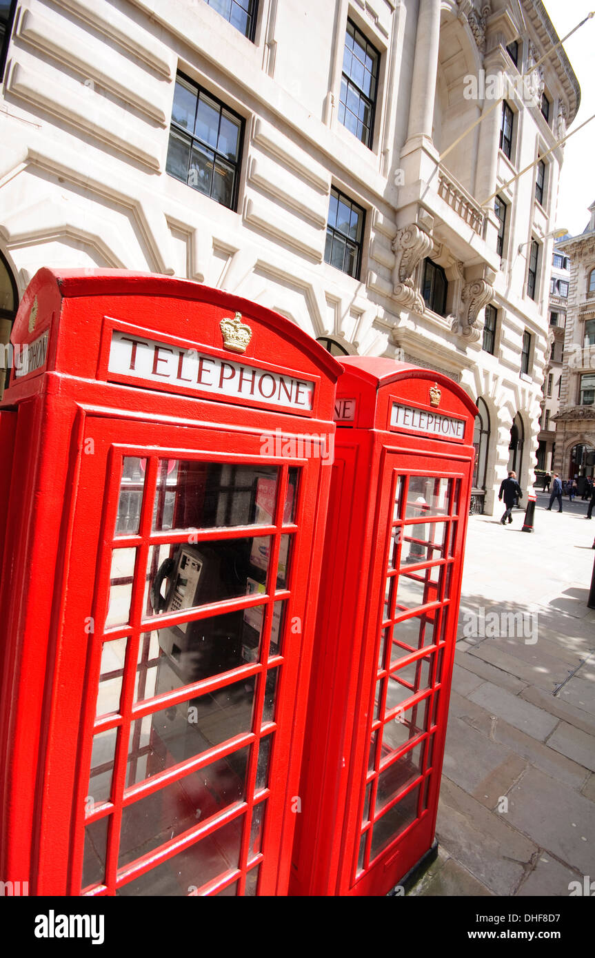 England, London, Red Telephone Box Stock Photo - Alamy
