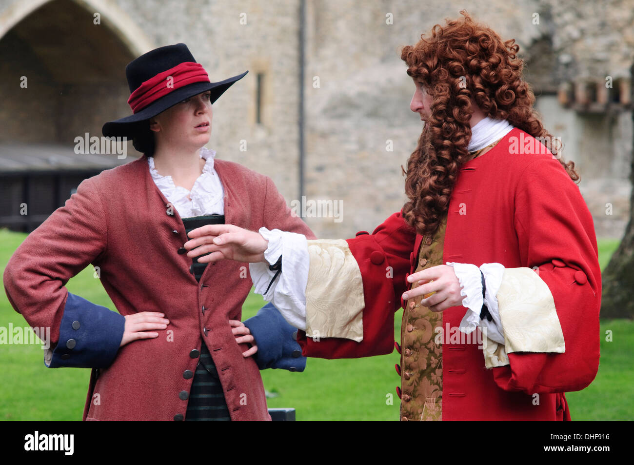 England, London, Tower of London, Actor in Period Costume Stock Photo ...