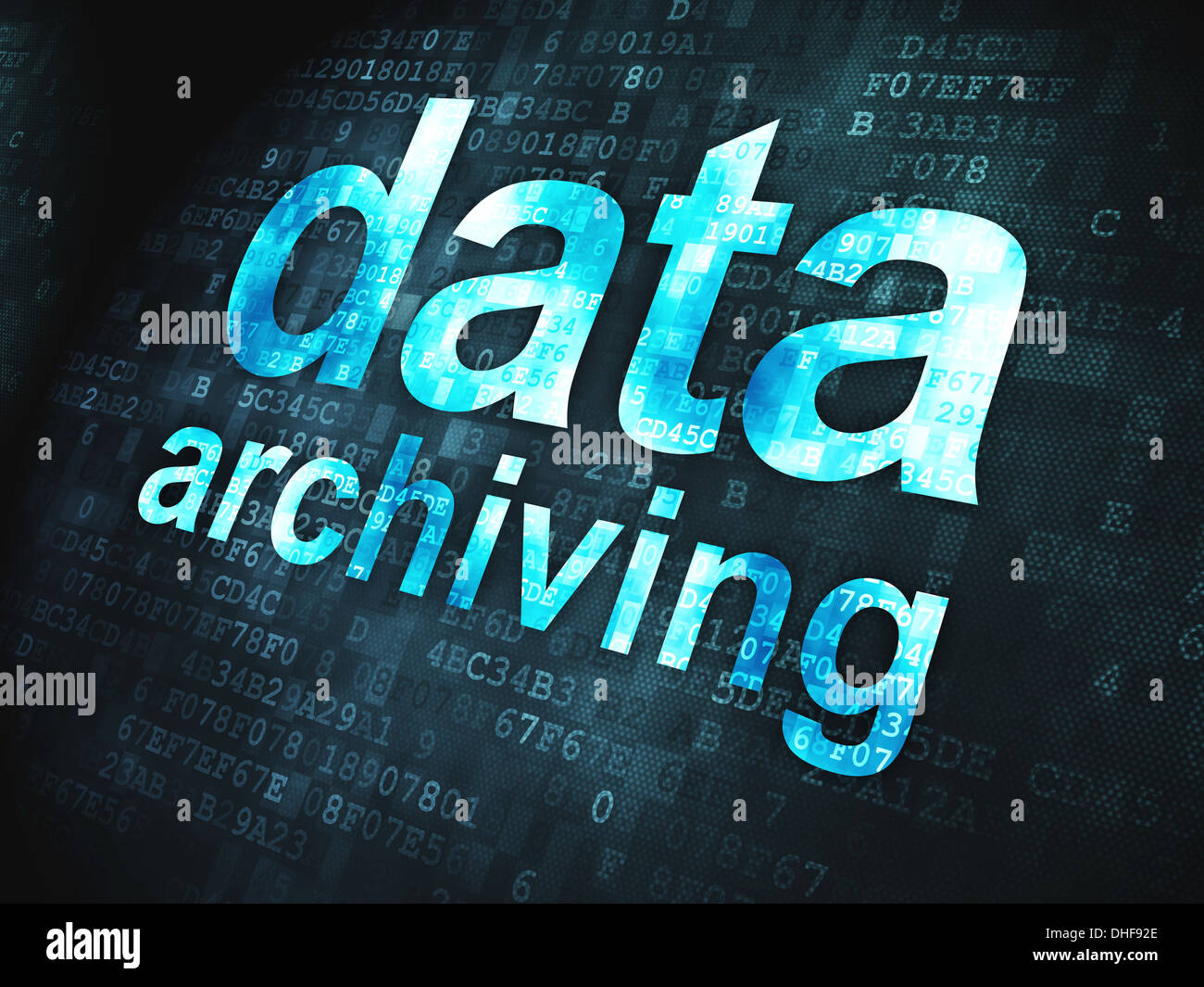 Information concept: Data Archiving on digital background Stock Photo ...