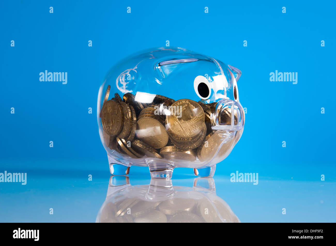 Business stuff with coins Stock Photo - Alamy