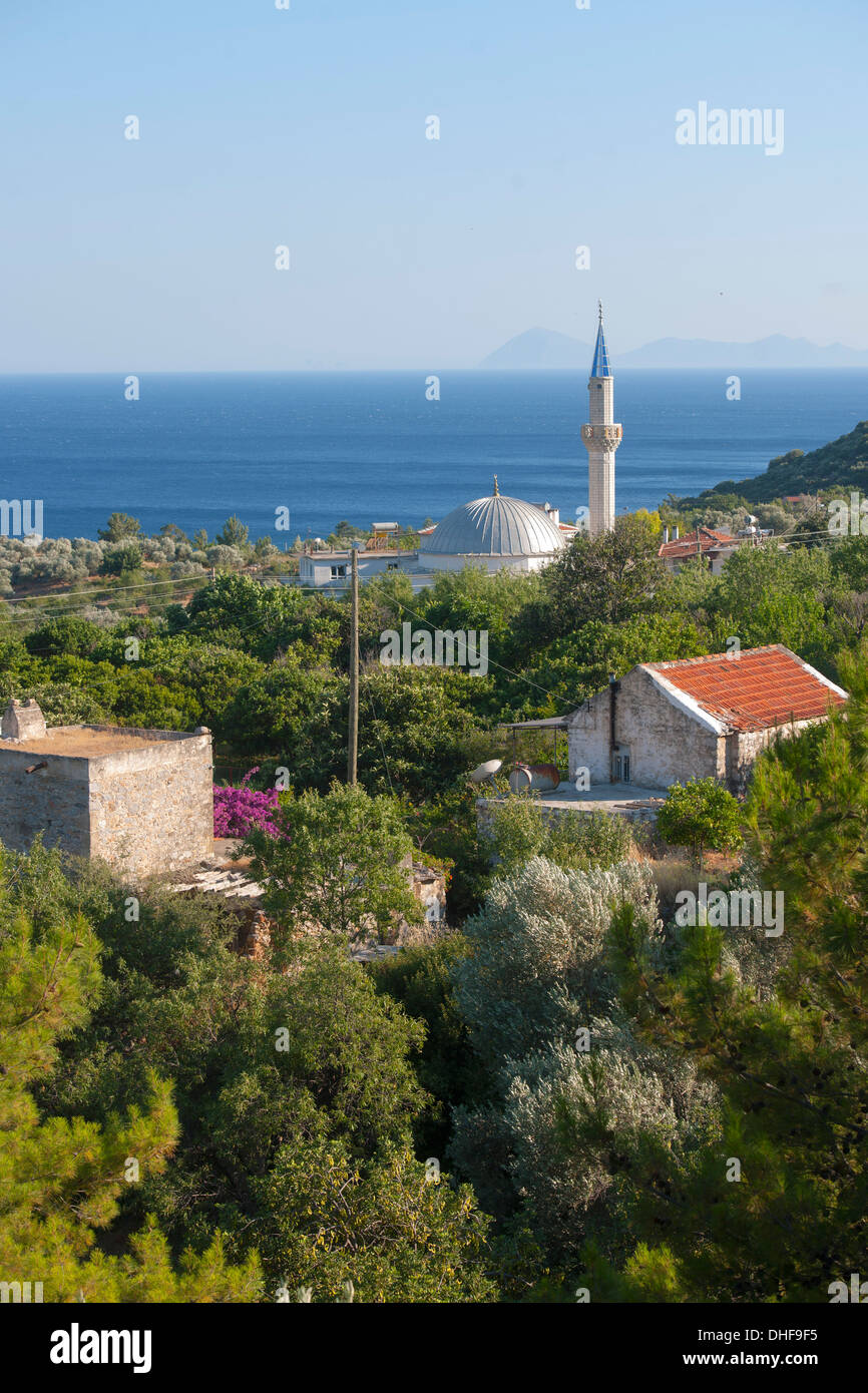 Asien, Türkei, Provinz Mugla, Datca-Halbinsel, Mesudiye, Dorfmoschee ...