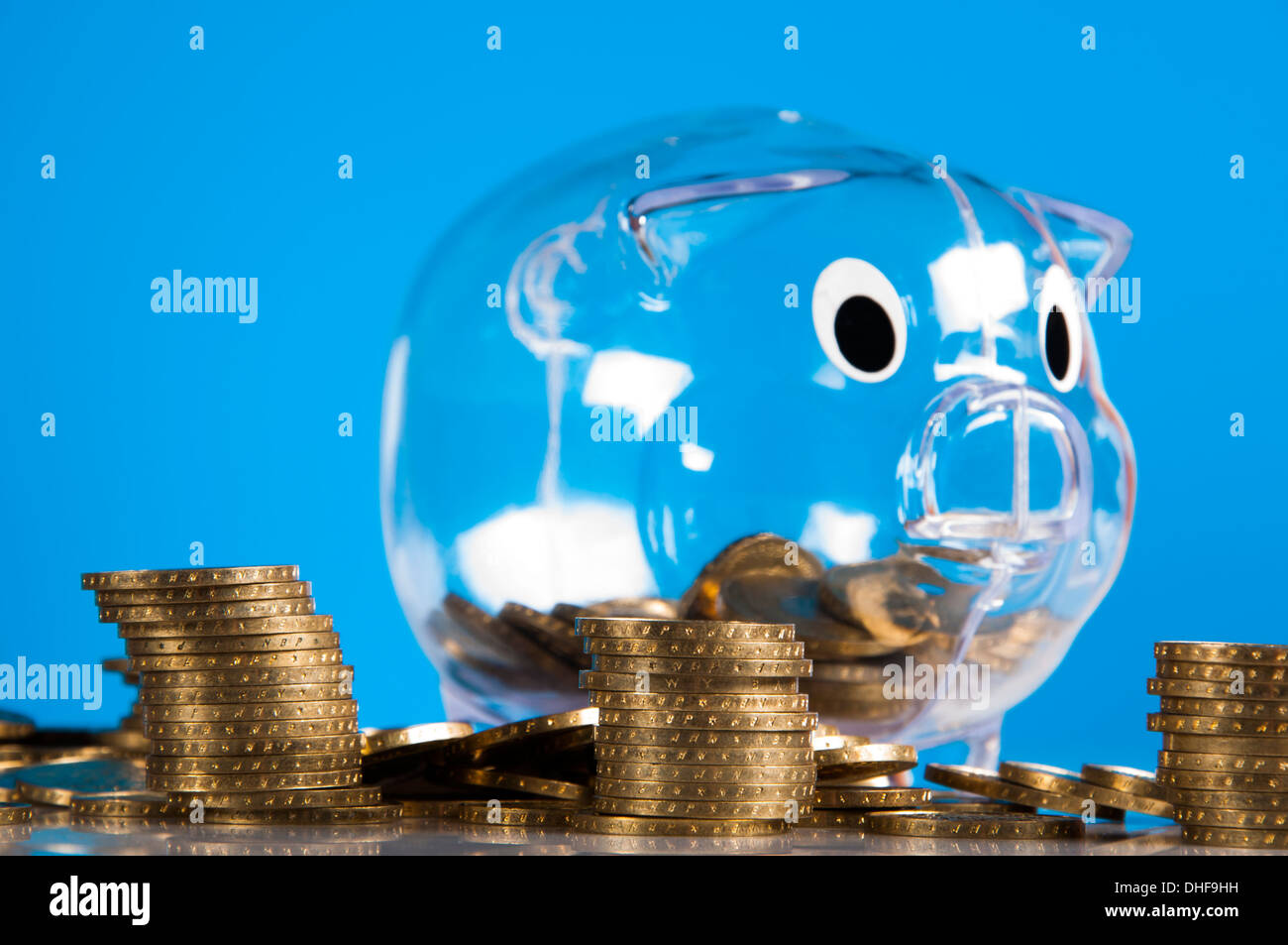 Business stuff with coins Stock Photo - Alamy