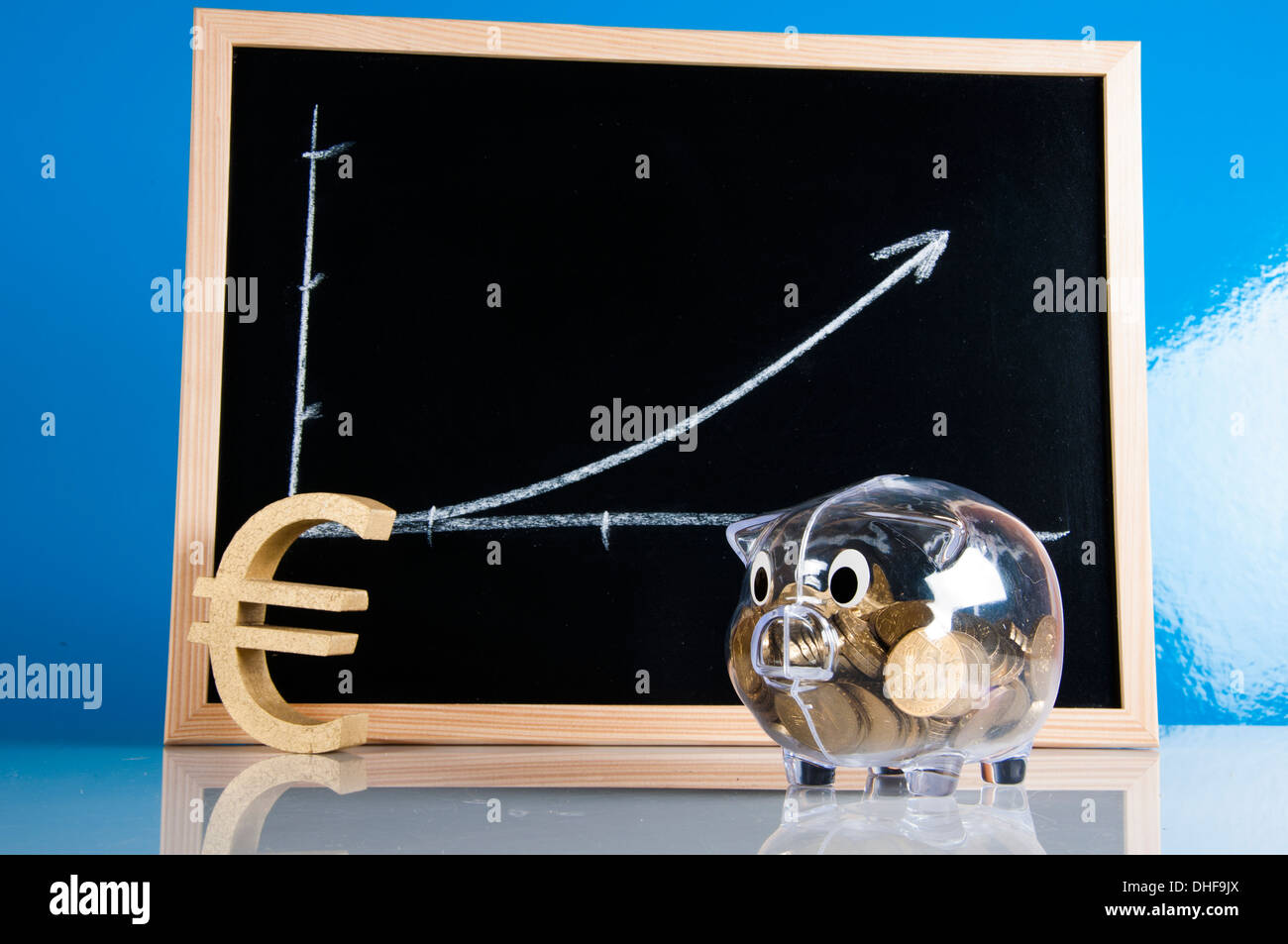 Business stuff with coins Stock Photo - Alamy