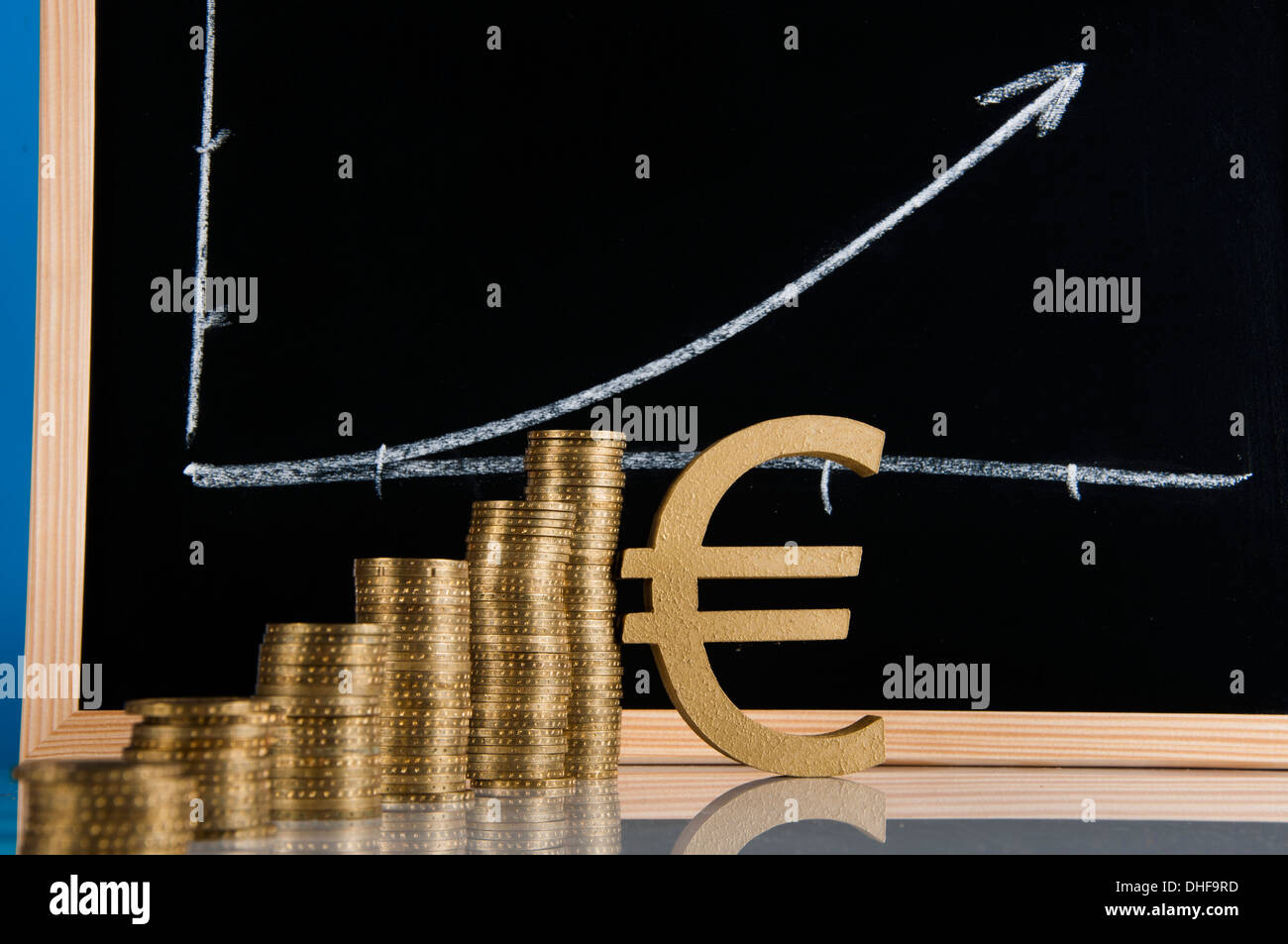 Business stuff with coins Stock Photo - Alamy