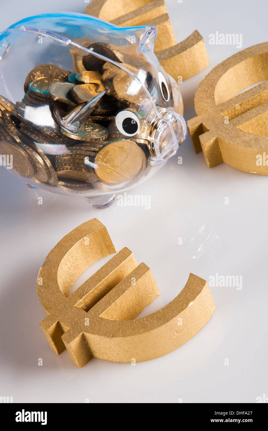 Business stuff with coins Stock Photo - Alamy