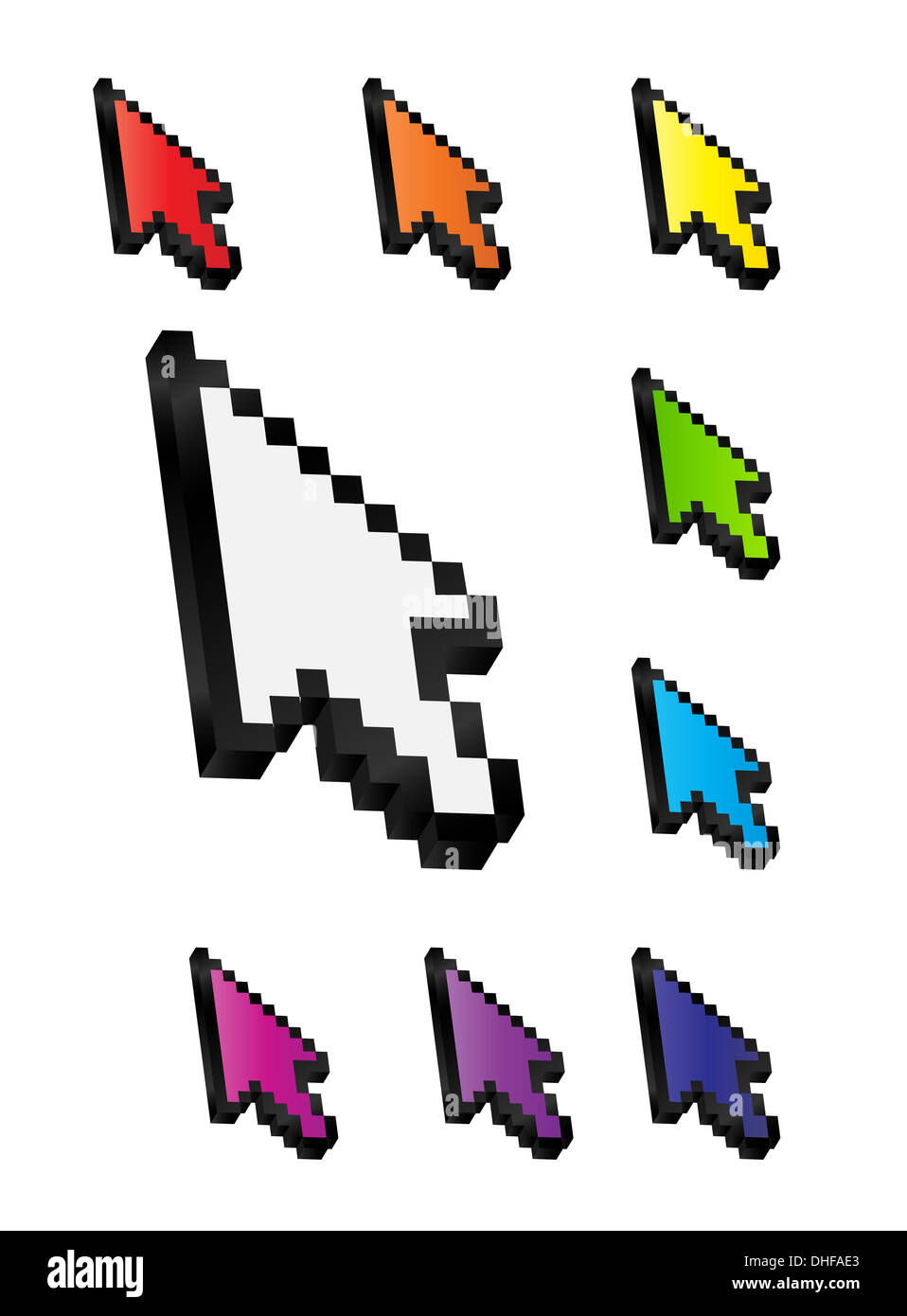 Mouse arrow cursor vector illustration Stock Photo - Alamy