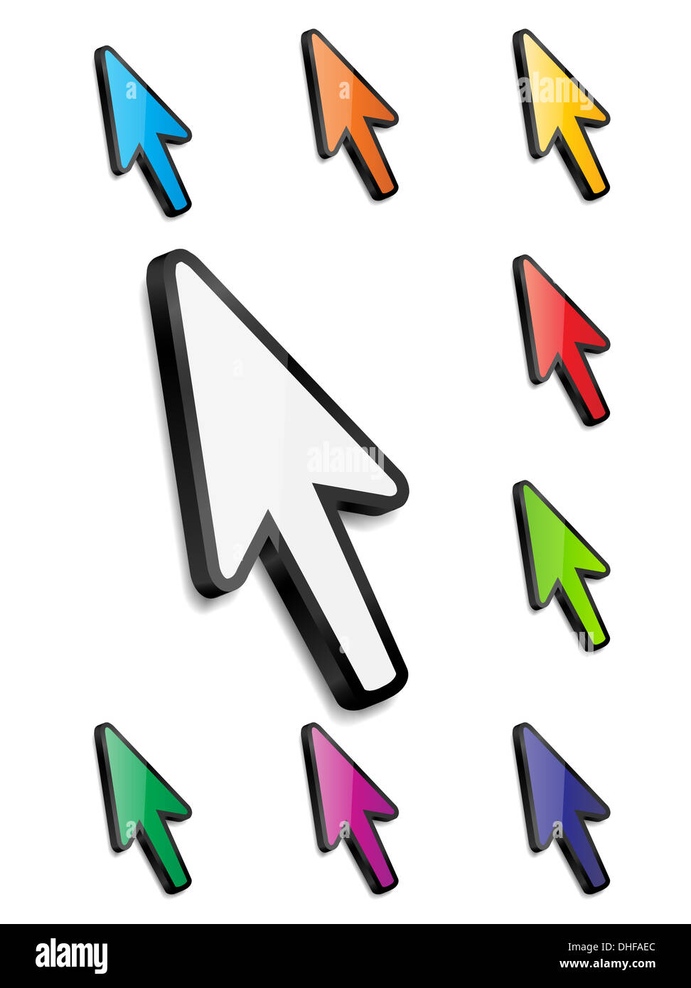 Mouse arrow cursor vector illustration Stock Photo - Alamy