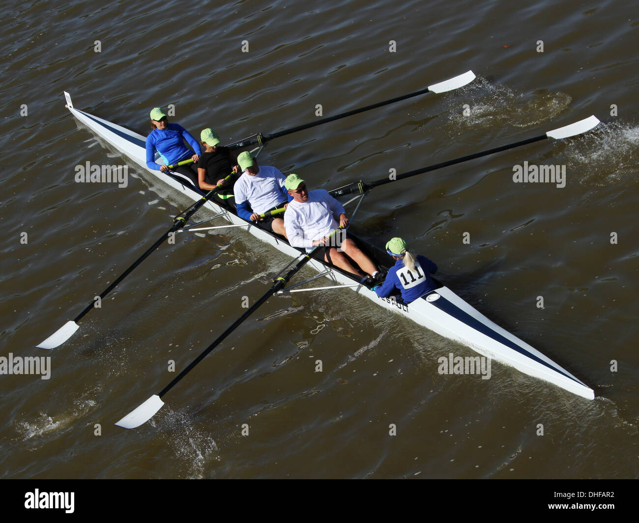Team Toledo Rowing Club rowing on the Great Miami River. Charlie Doyle ...