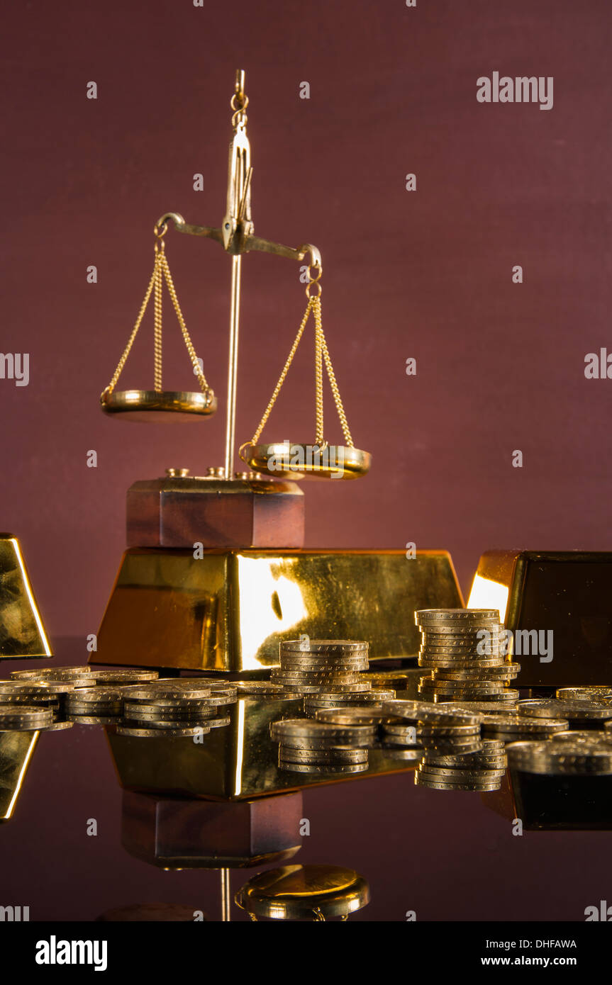 Business stuff with coins Stock Photo - Alamy