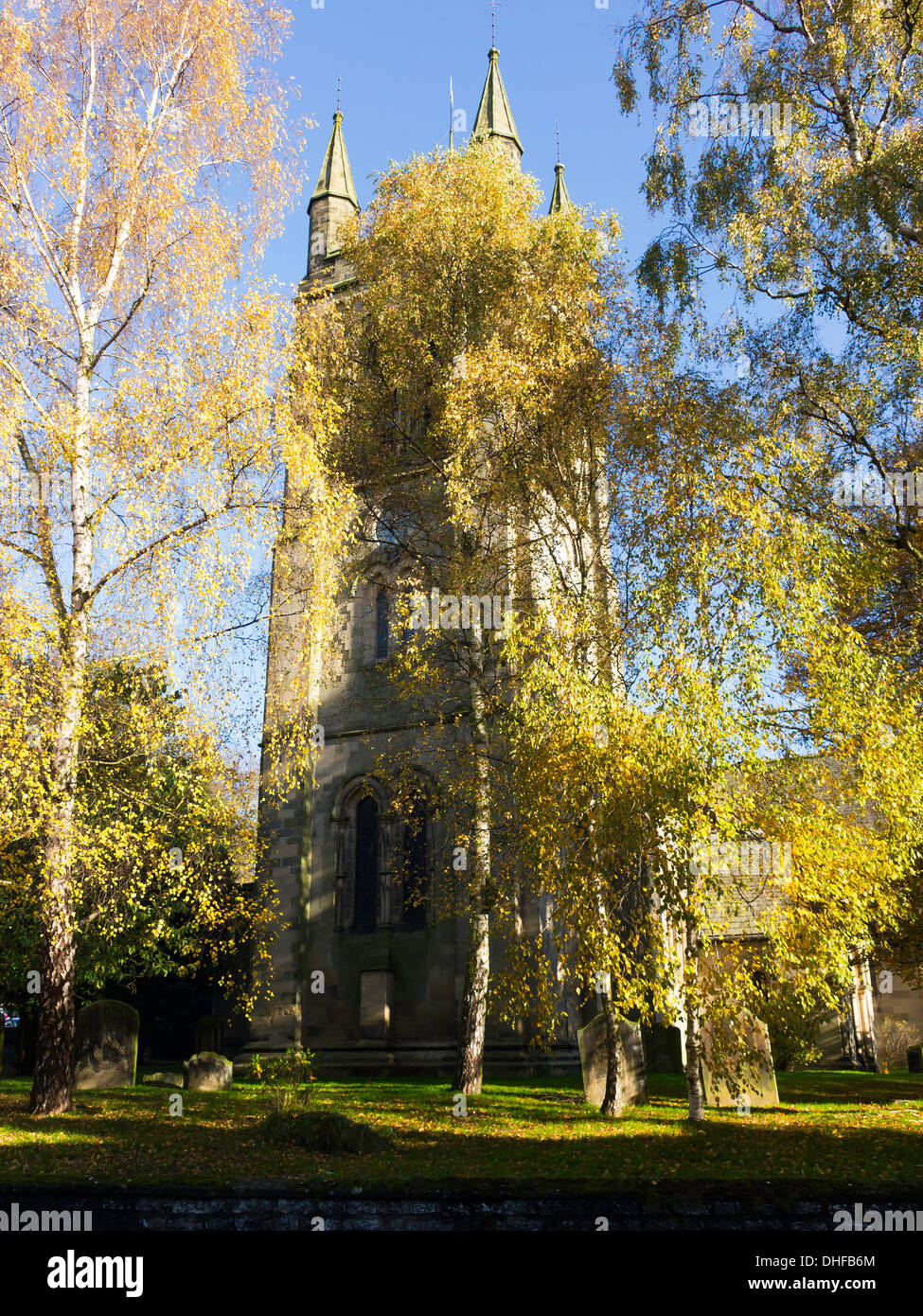 All Saints church Helmsley, North Yorkshire England in autumn Stock ...