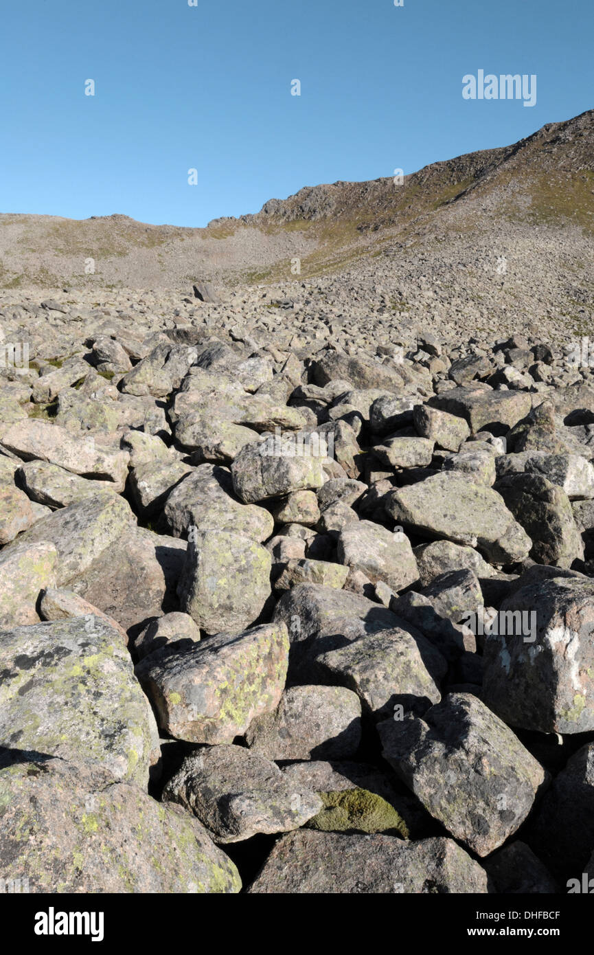 Scree slope, Cairngorm, Scottish Highlands, UK Stock Photo - Alamy