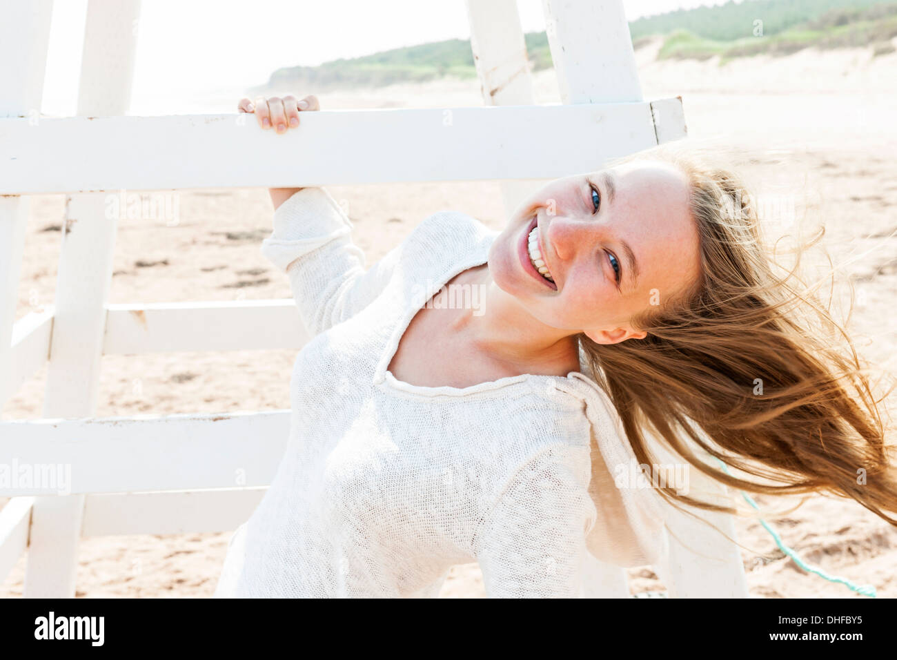Beach lean to hi-res stock photography and images - Alamy