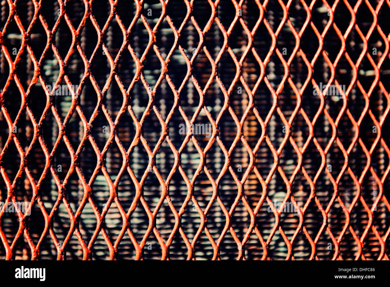 a close up of grate and radiator from a tractor Stock Photo - Alamy